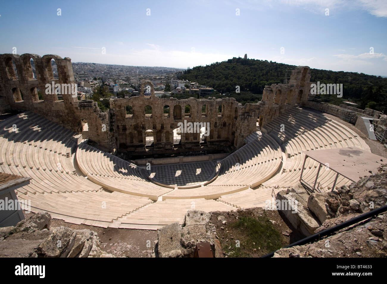 Odeon of Herodes Atticus Acropolis Athens Stock Photo - Alamy