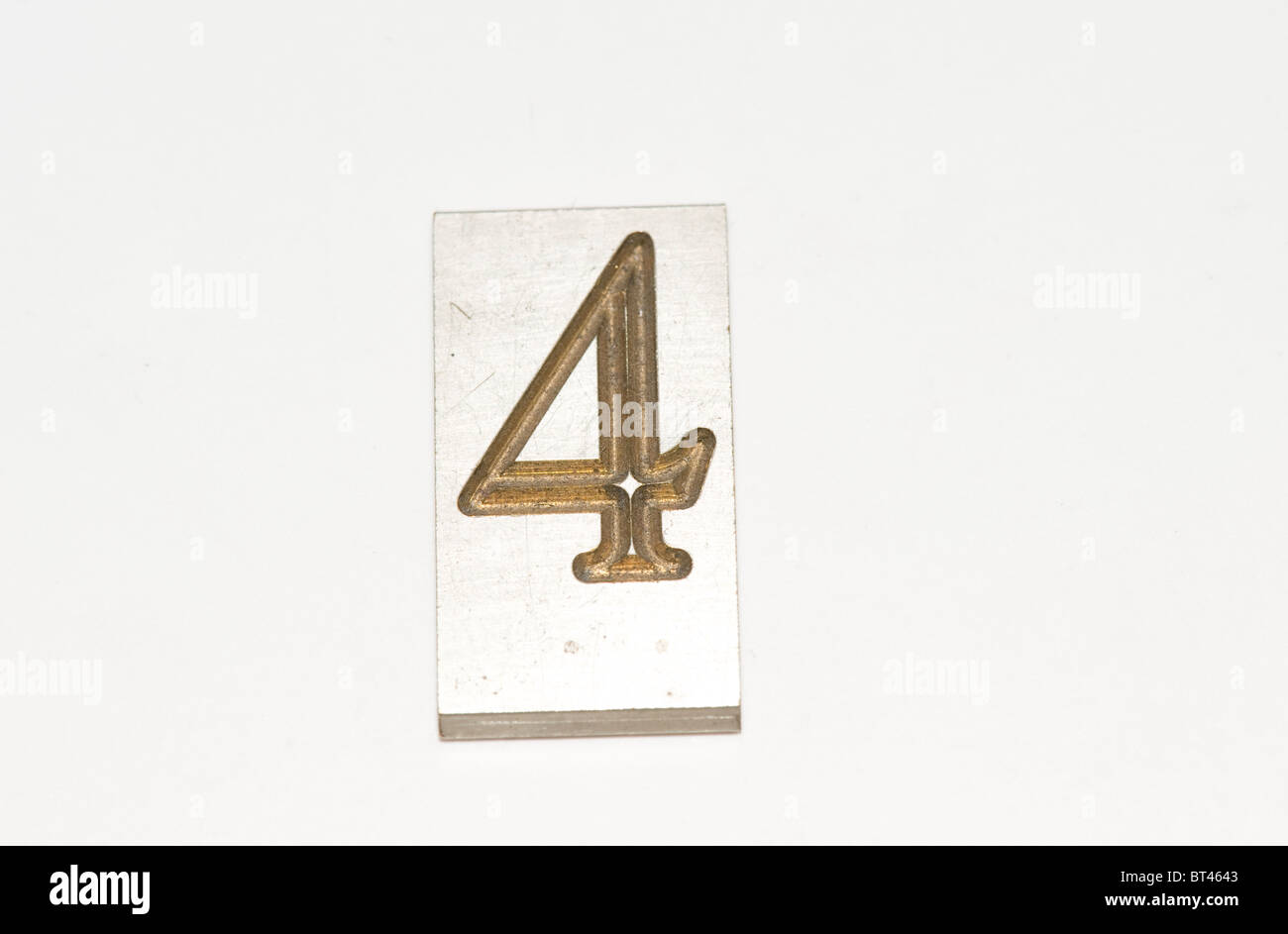 Number used for engraving Stock Photo - Alamy