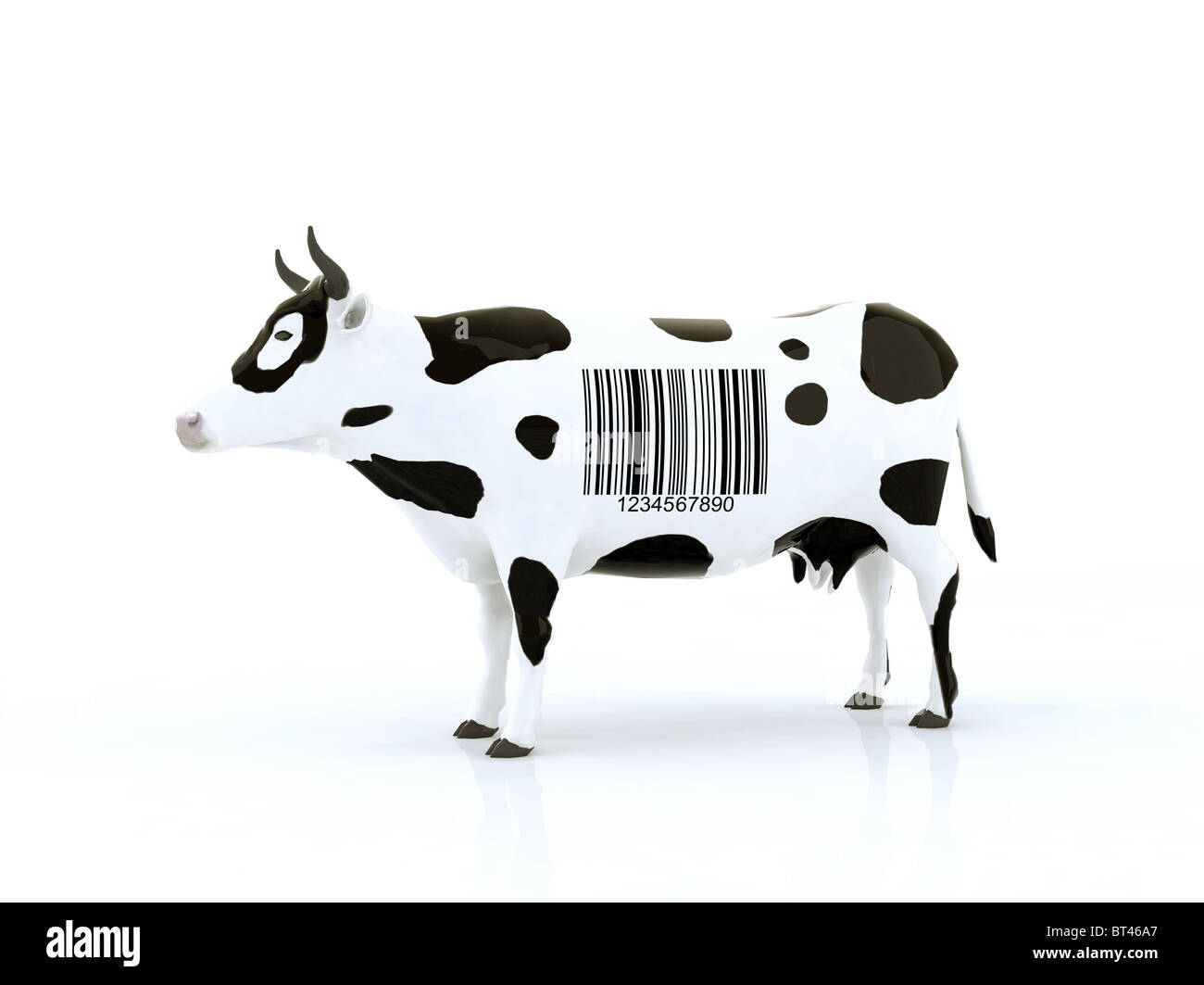 cow with barcode Stock Photo - Alamy