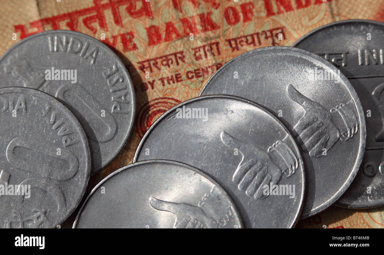 Indian rupee coins hi-res stock photography and images - Alamy