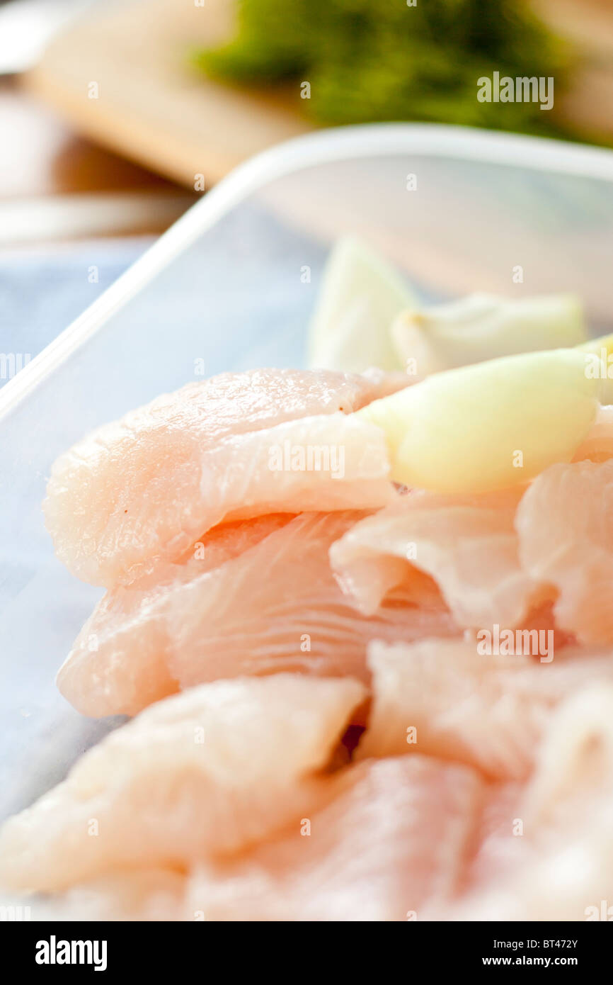 Raw fish fillet seafood white hi-res stock photography and images - Alamy