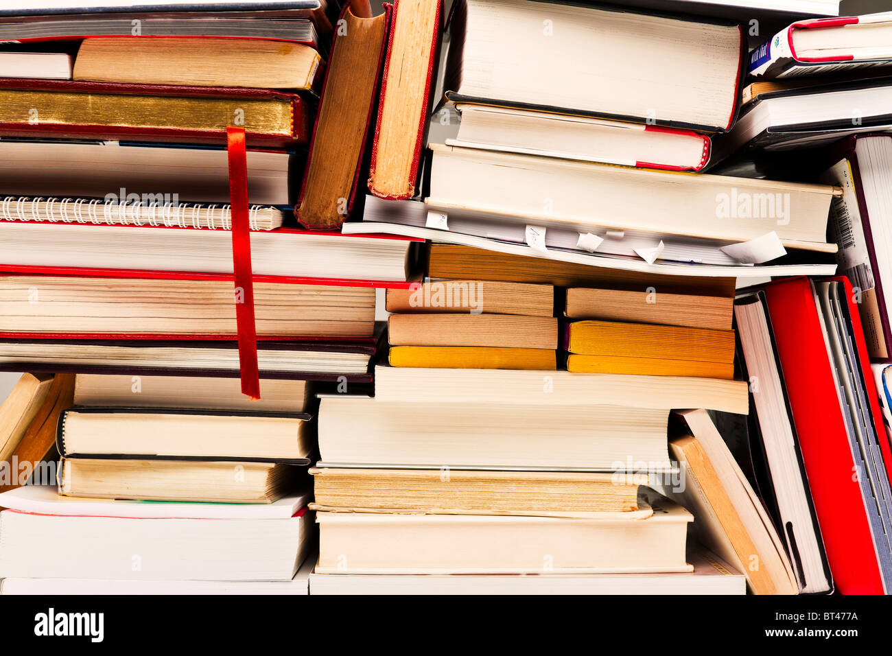 Pile of Books Stock Photo - Alamy