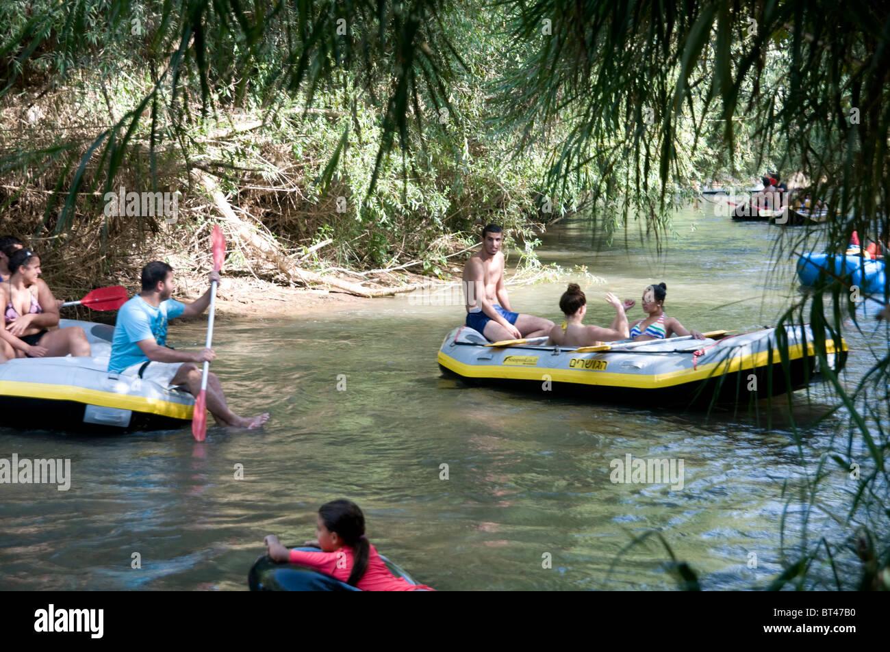 Israel, Upper Galilee, Hazbani River (AKA Snir River) a tributary of ...