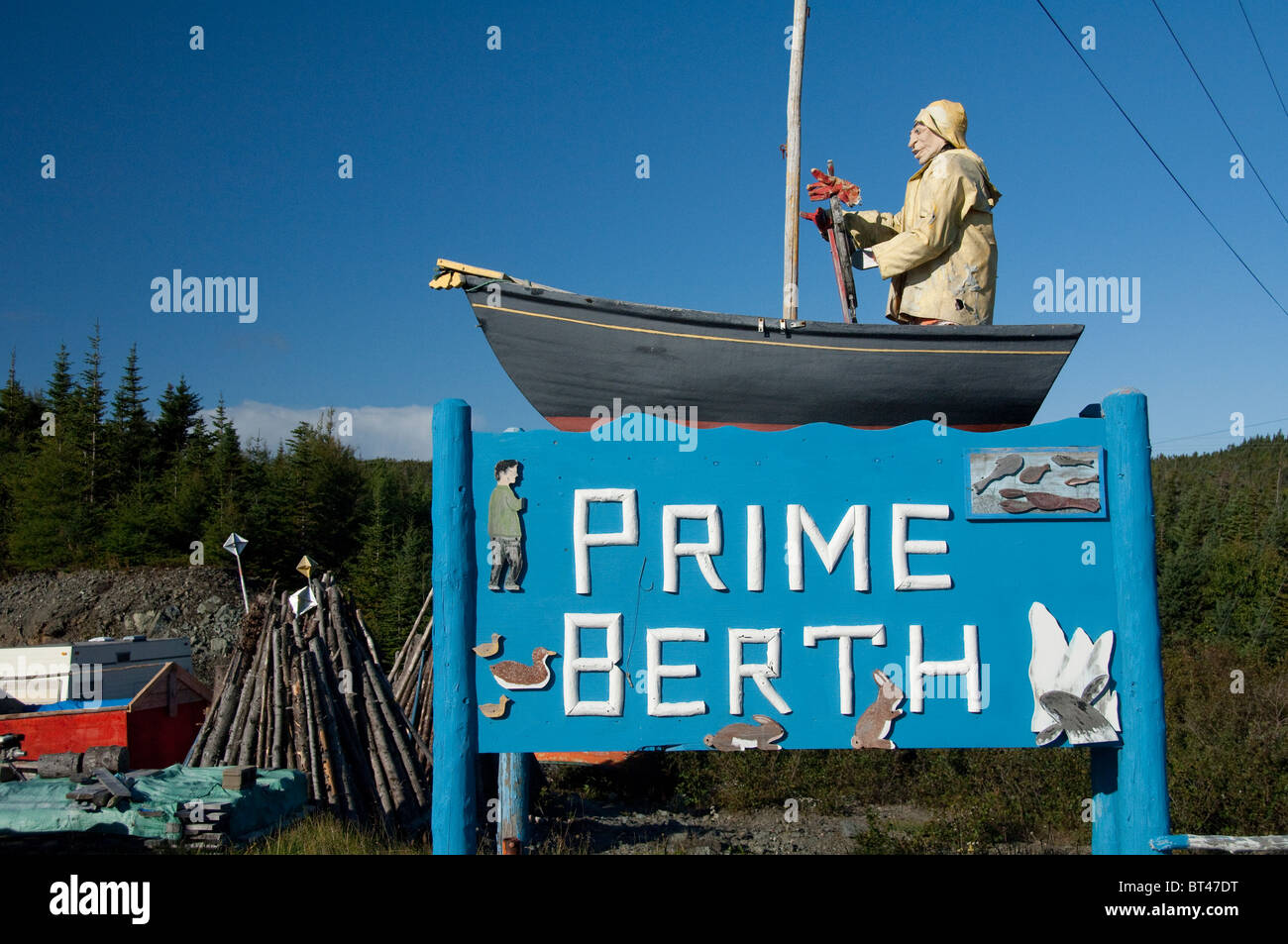 Canada, Newfoundland and Labrador, Twillingate. Prime Berth historic ...