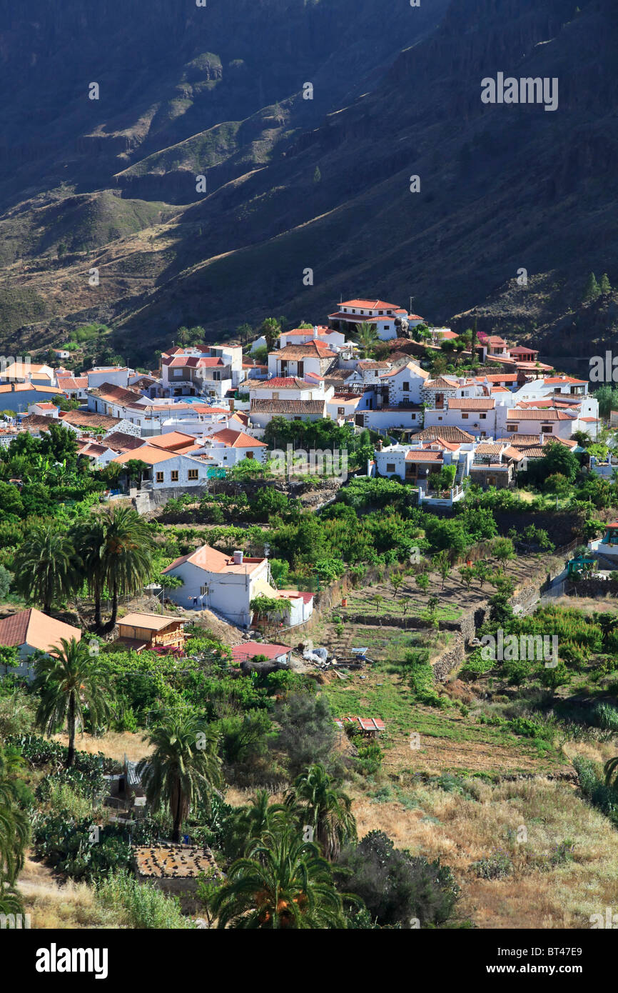 Canary Islands, Gran Canaria, Fataga Village Stock Photo - Alamy
