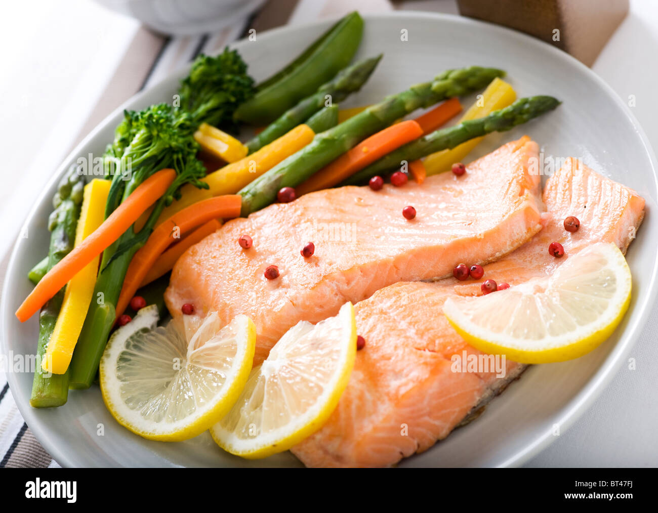 Filet of salmon hi-res stock photography and images - Alamy