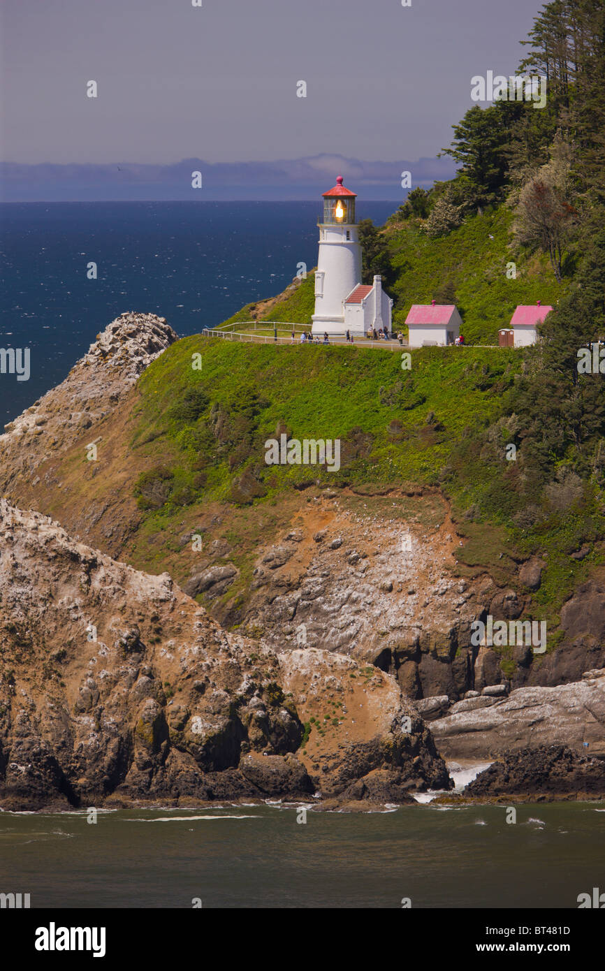 HECETA HEAD, OREGON, USA - Heceta Head lighthouse on Oregon coast Stock ...