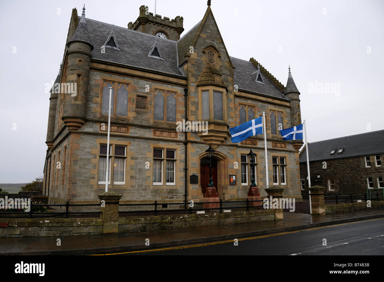 Lerwick Town hall Shetland Stock Photo - Alamy