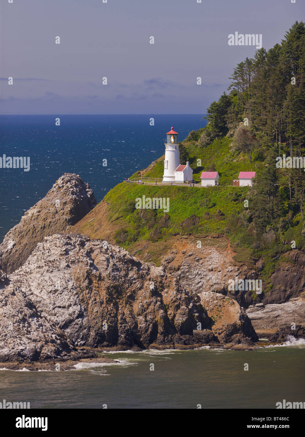 HECETA HEAD, OREGON, USA - Heceta Head lighthouse on Oregon coast Stock ...