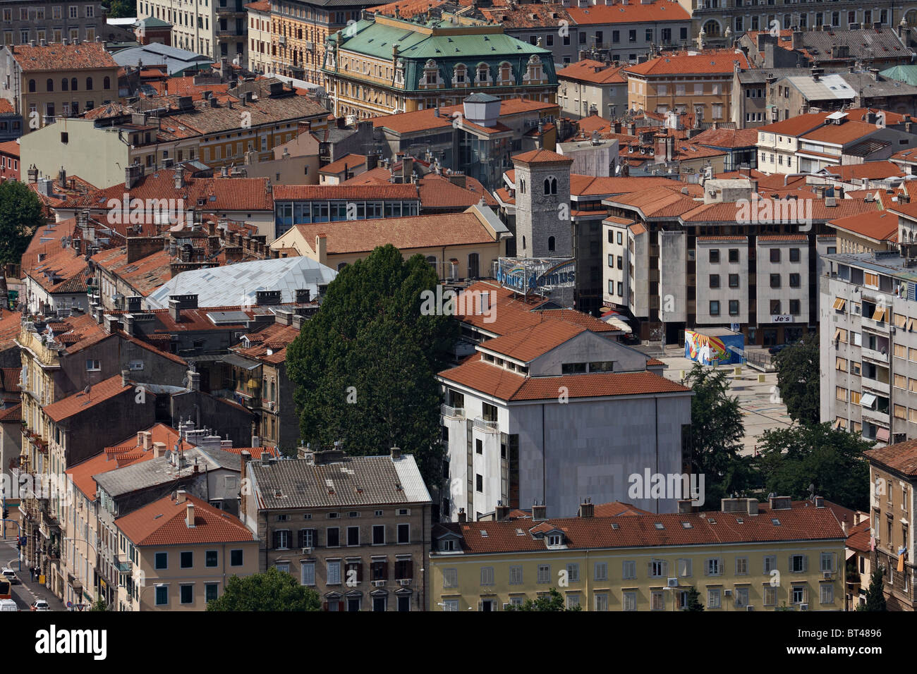City View from Trsat castle, Rijeka, Croatia Stock Photo - Alamy