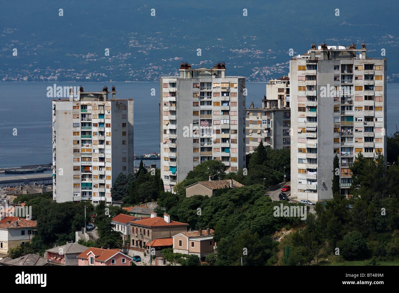 City View from Trsat castle, Rijeka, Croatia Stock Photo - Alamy