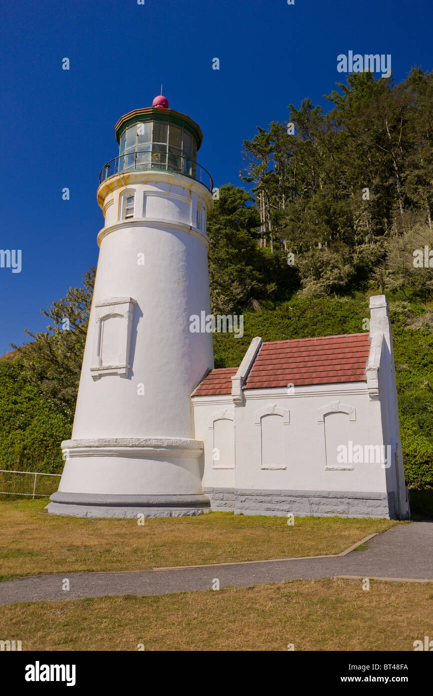 HECETA HEAD, OREGON, USA - Heceta Head lighthouse on Oregon coast Stock ...
