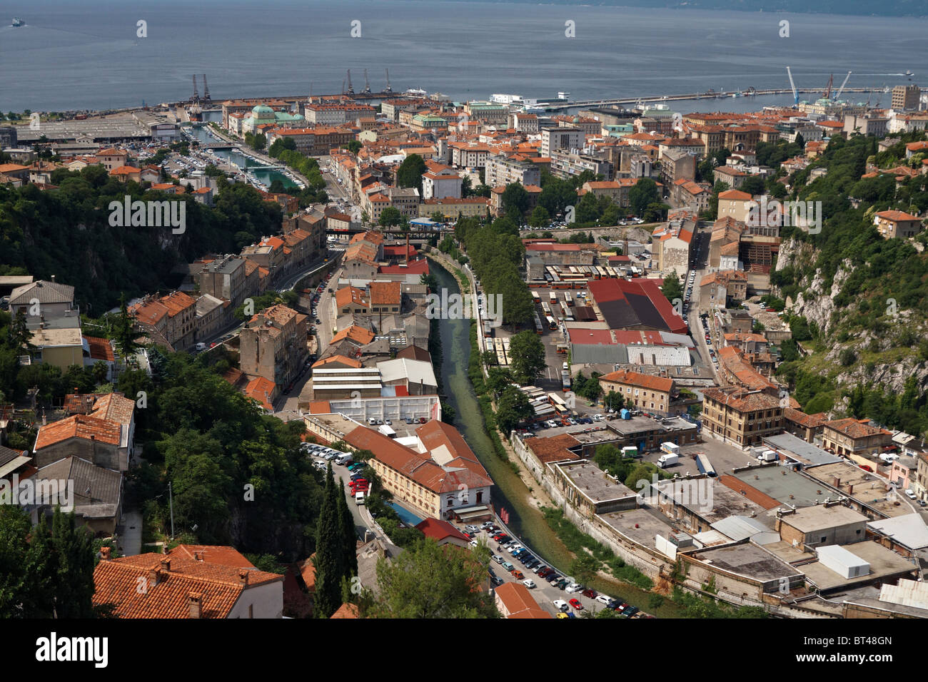 City View from Trsat castle, Rijeka, Croatia Stock Photo - Alamy