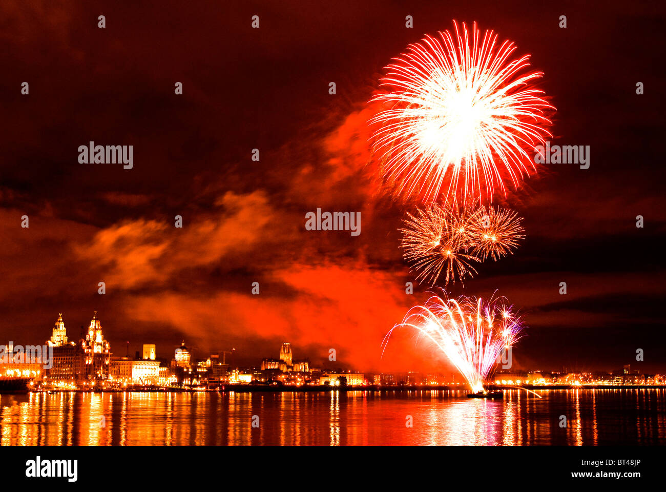Liverpool fireworks night hi-res stock photography and images - Alamy