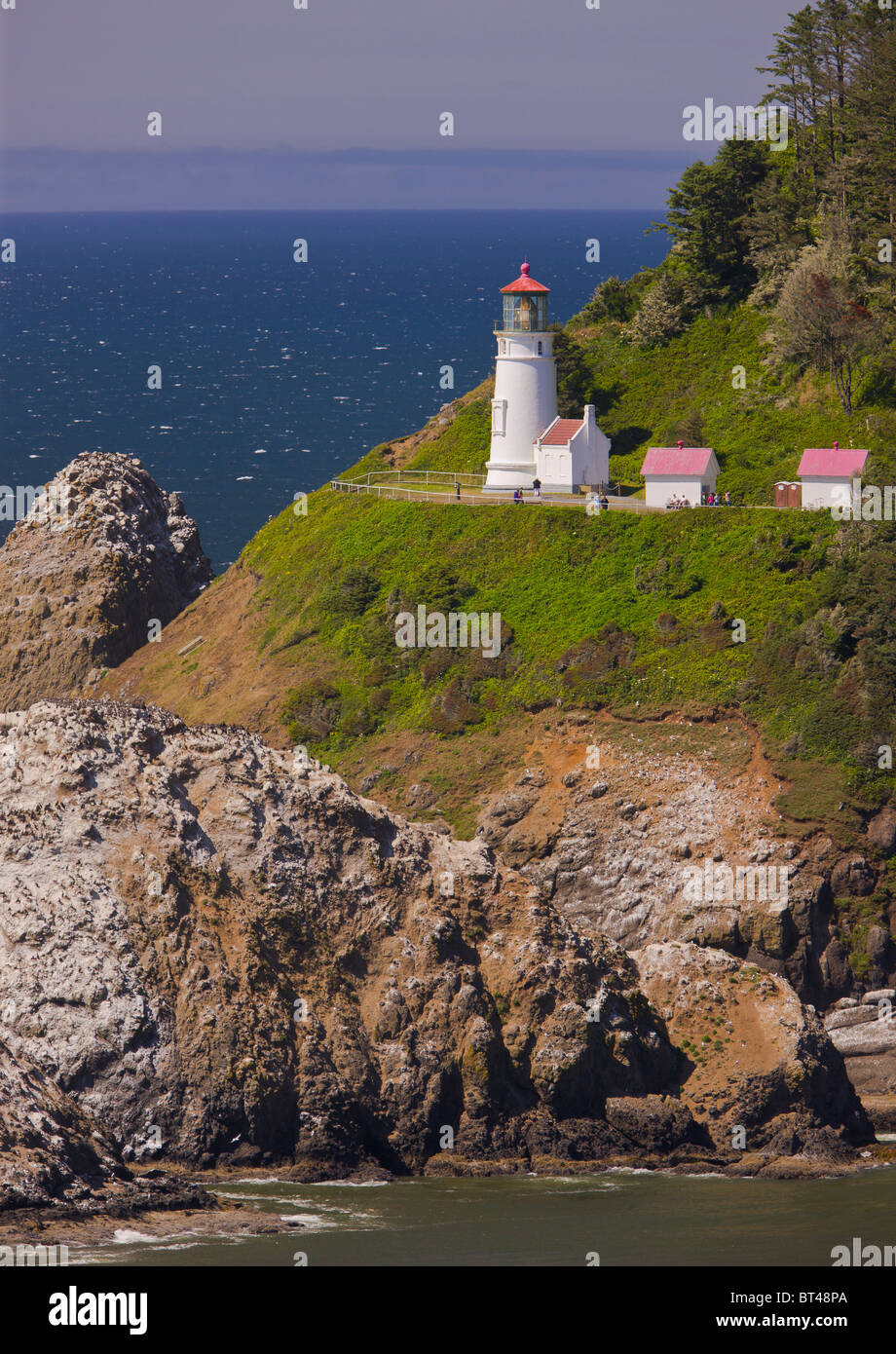 HECETA HEAD, OREGON, USA - Heceta Head lighthouse on Oregon coast Stock ...