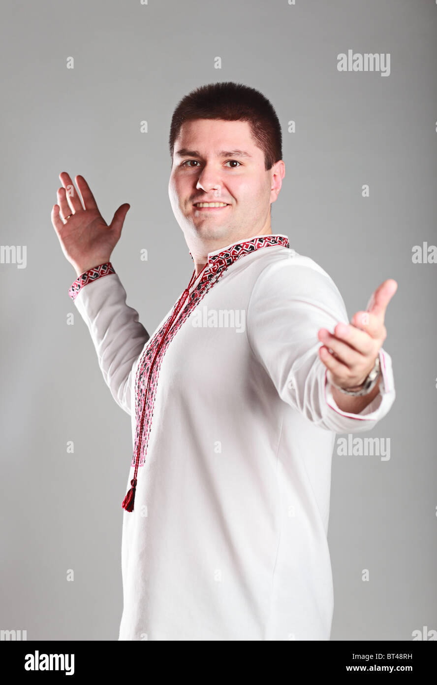 Ukrainian man in traditional clothing Stock Photo - Alamy