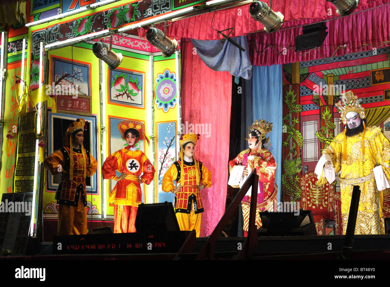 Chinese opera performance , Bangkok 's Chinatown , Thailand Stock Photo ...