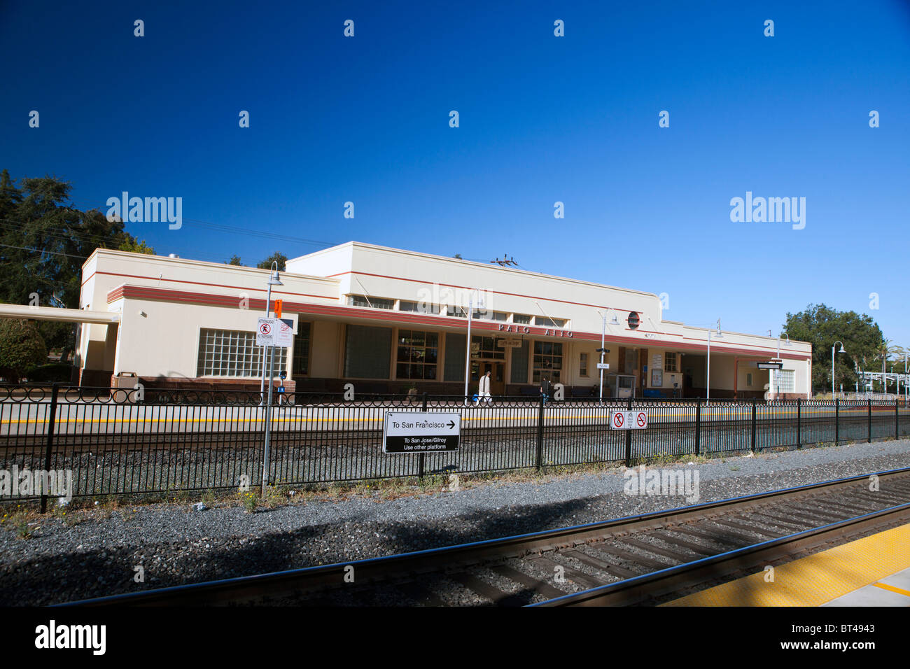 Palo Alto CalTrain Station, Palo Alto, California, United States of ...