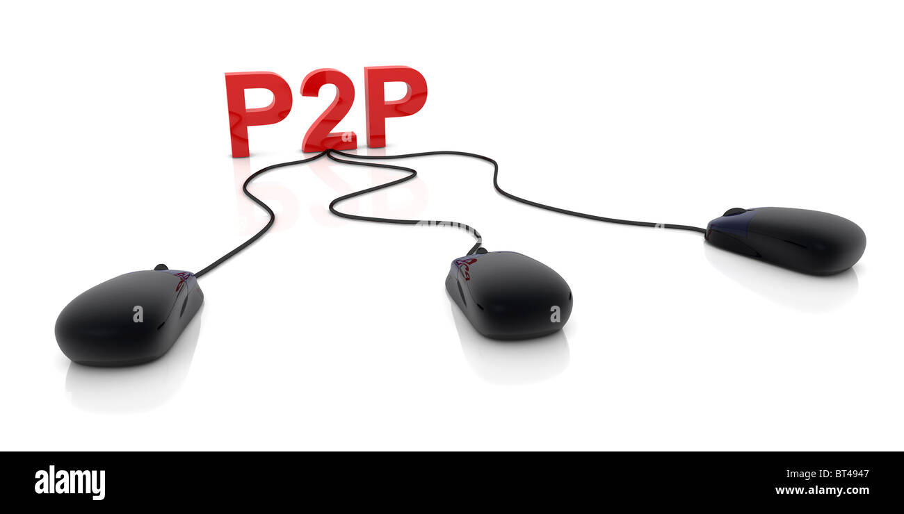 Peer to peer connection Stock Photo - Alamy