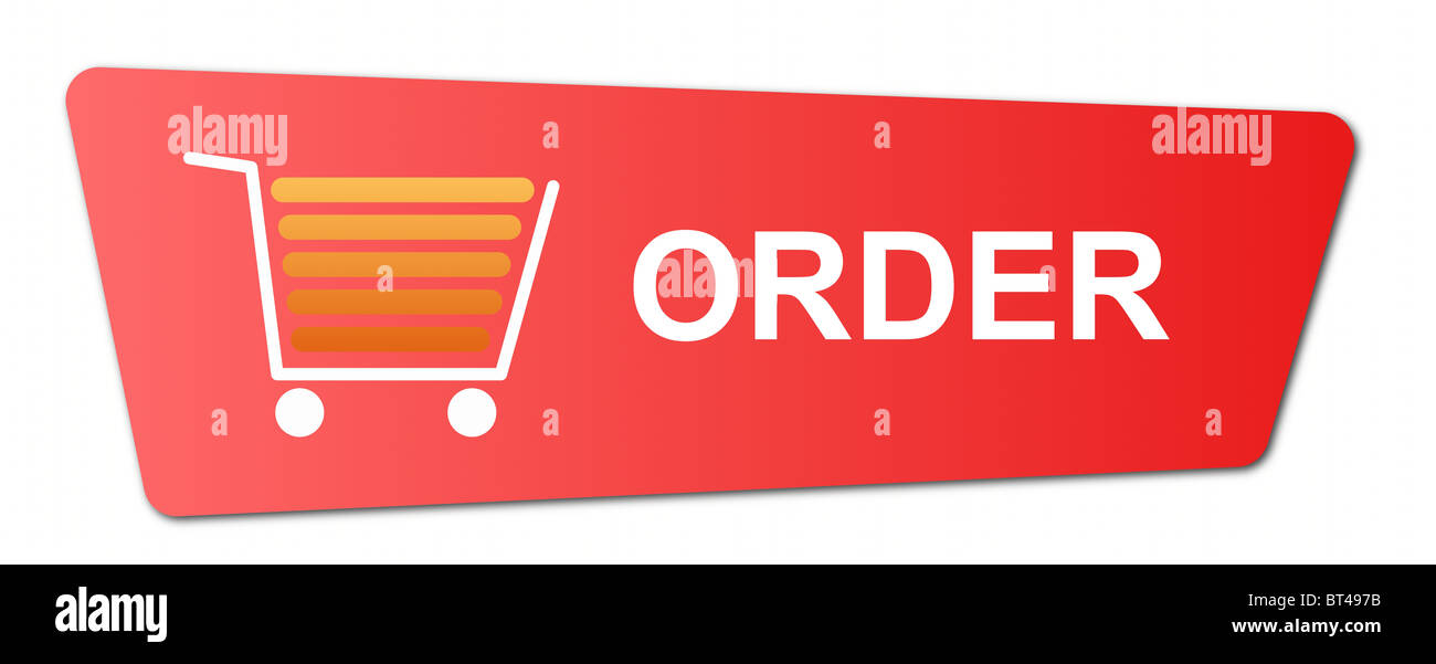 red order button Stock Photo - Alamy