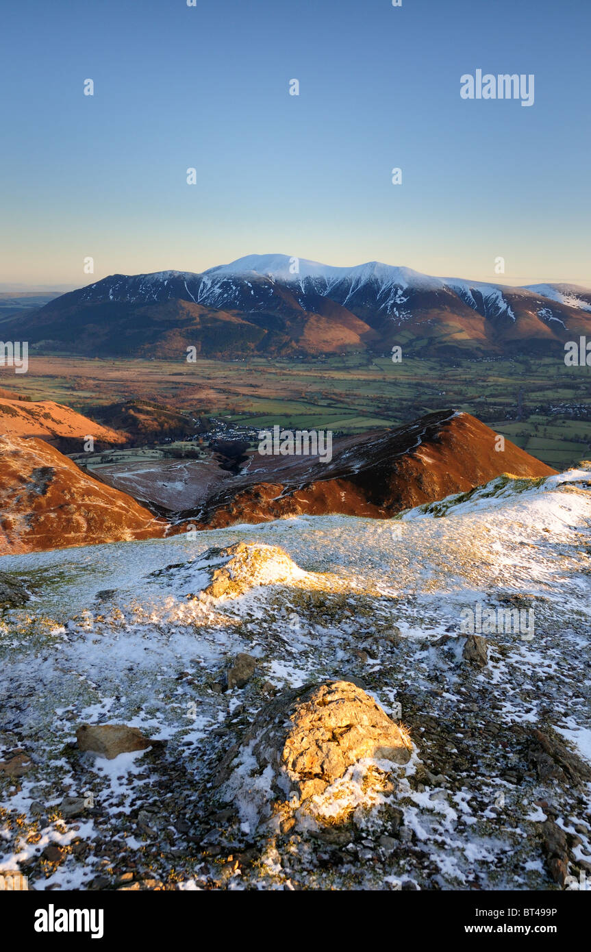View from Causey Pike over Outerside and Barrow towards Skiddaw in ...
