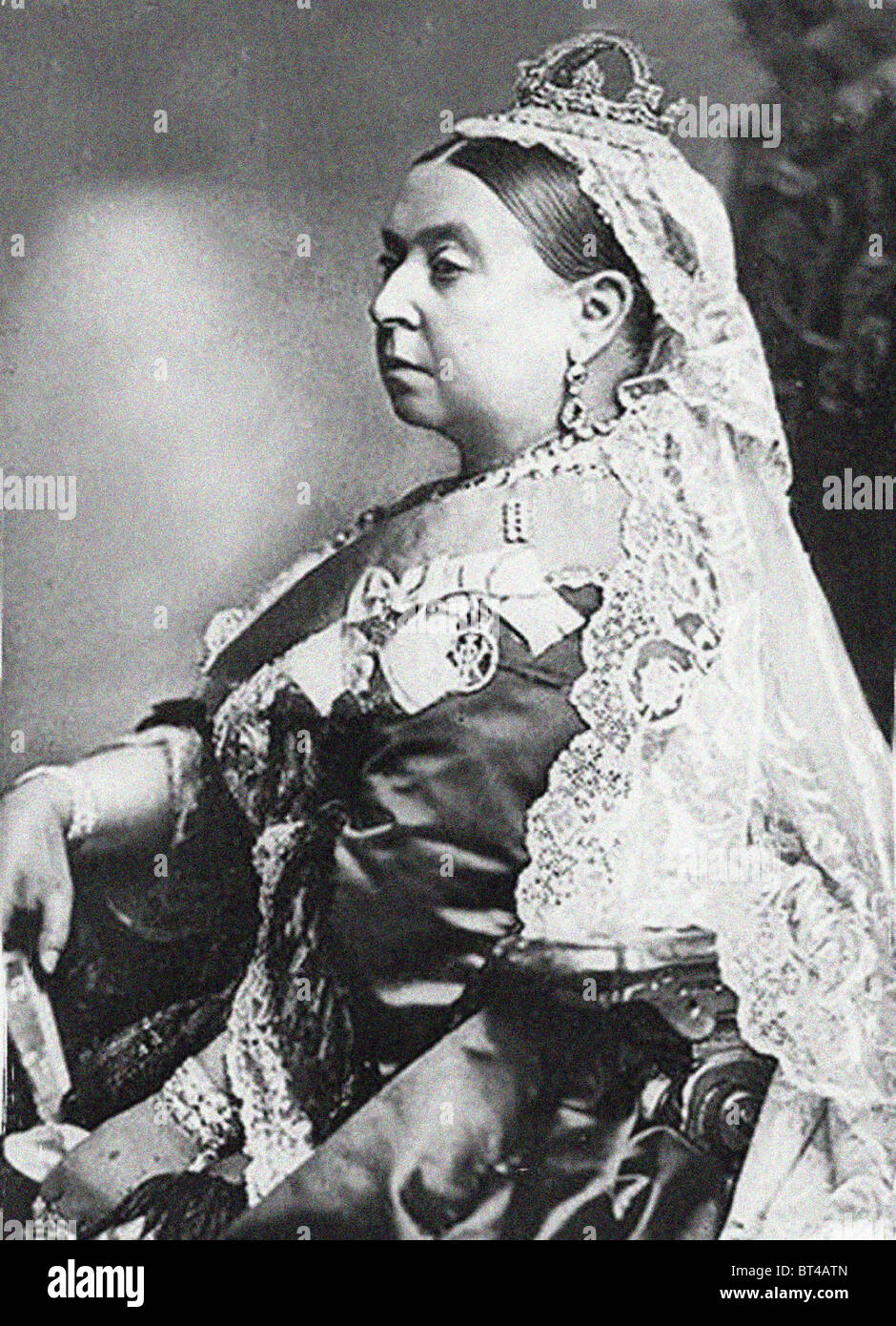 Queen Victoria in a Golden Jubilee portrait. From the archives of Press ...