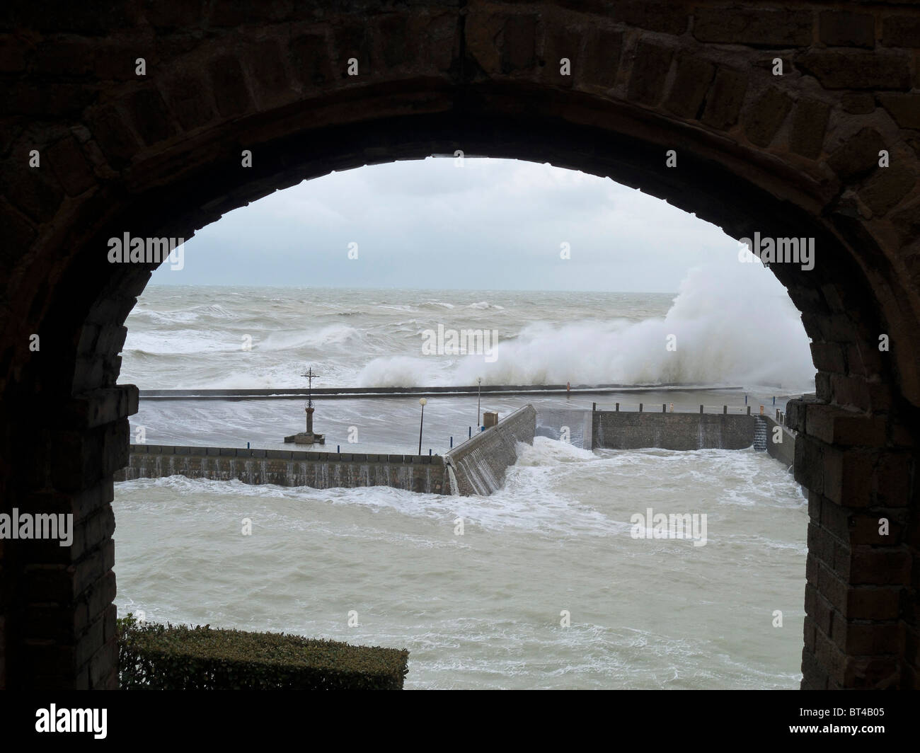Tempest over St Valery-en-Caux in Normandy Stock Photo - Alamy