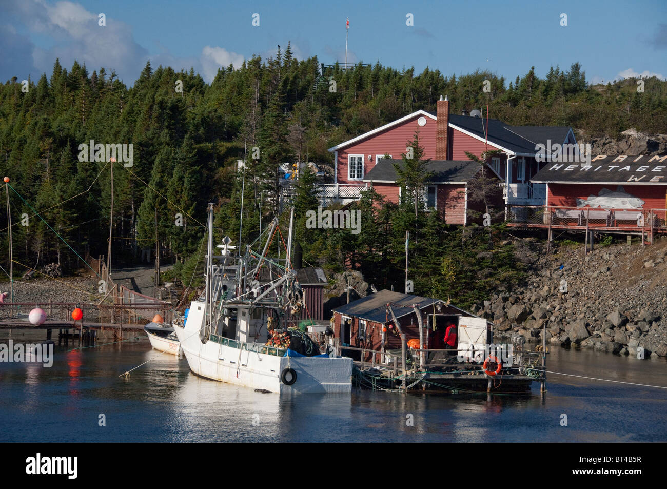 Canada, Newfoundland and Labrador, Twillingate. Prime Berth historic ...