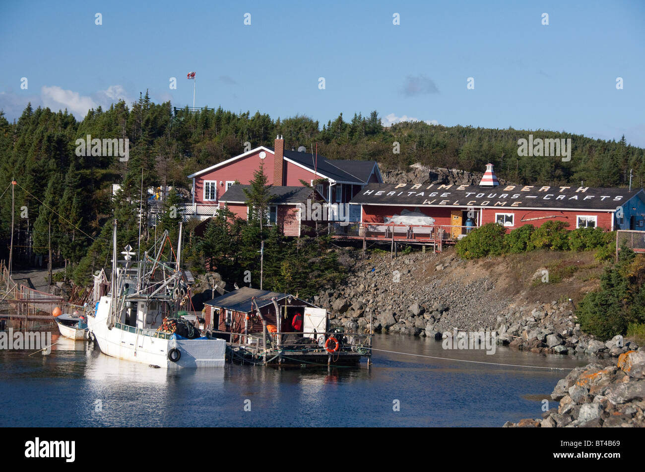 Canada, Newfoundland and Labrador, Twillingate. Prime Berth historic ...