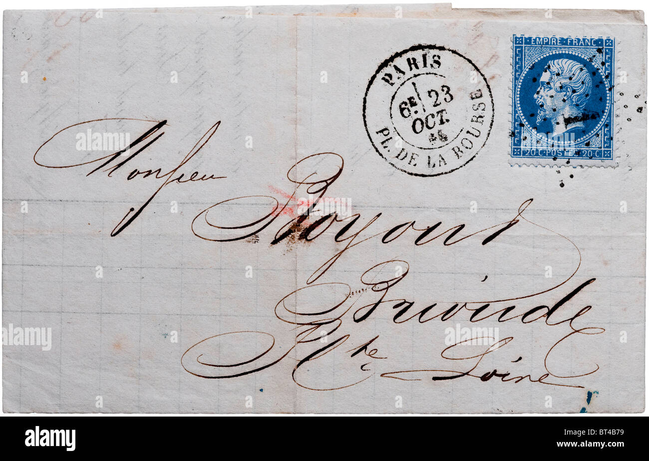 Used and postmarked hi-res stock photography and images - Alamy