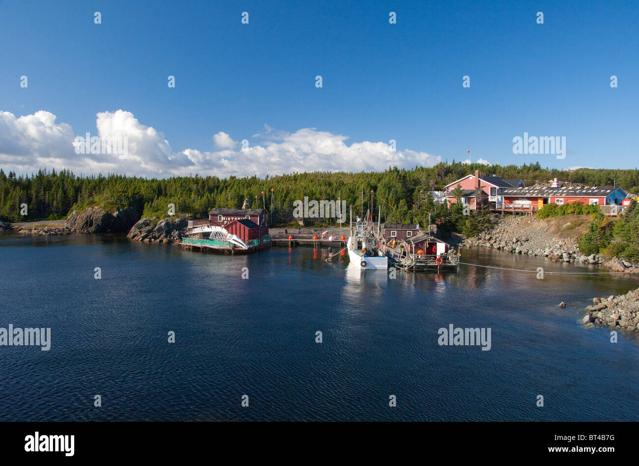 Canada, Newfoundland and Labrador, Twillingate. Prime Berth historic ...