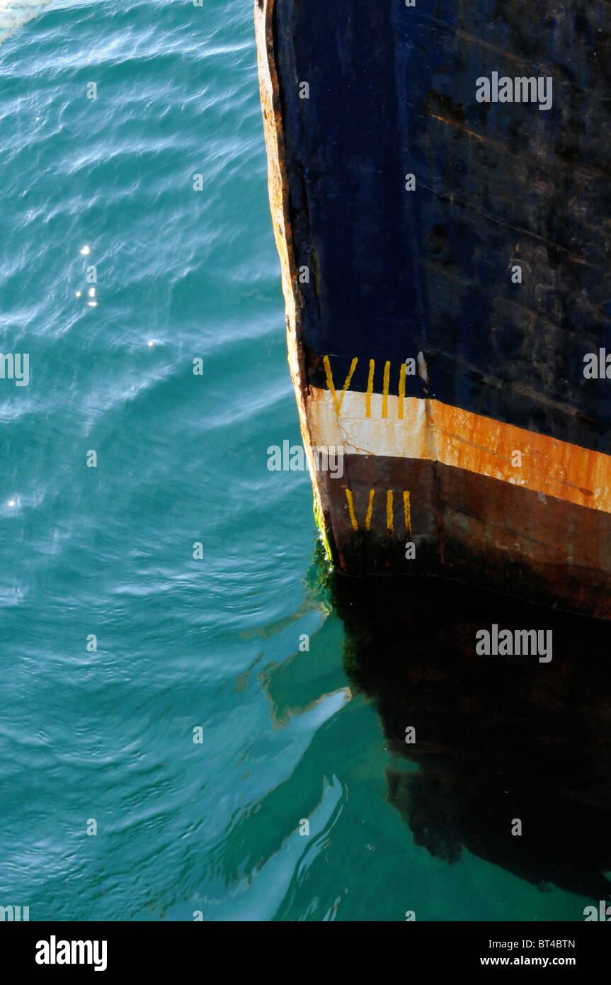 Boat bow with Roman Numerics Stock Photo - Alamy