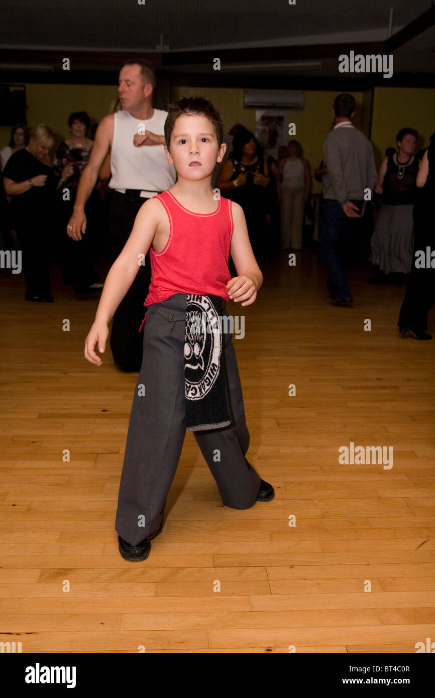 A young boy dancing to Northern Soul and Motown music in the UK Stock ...
