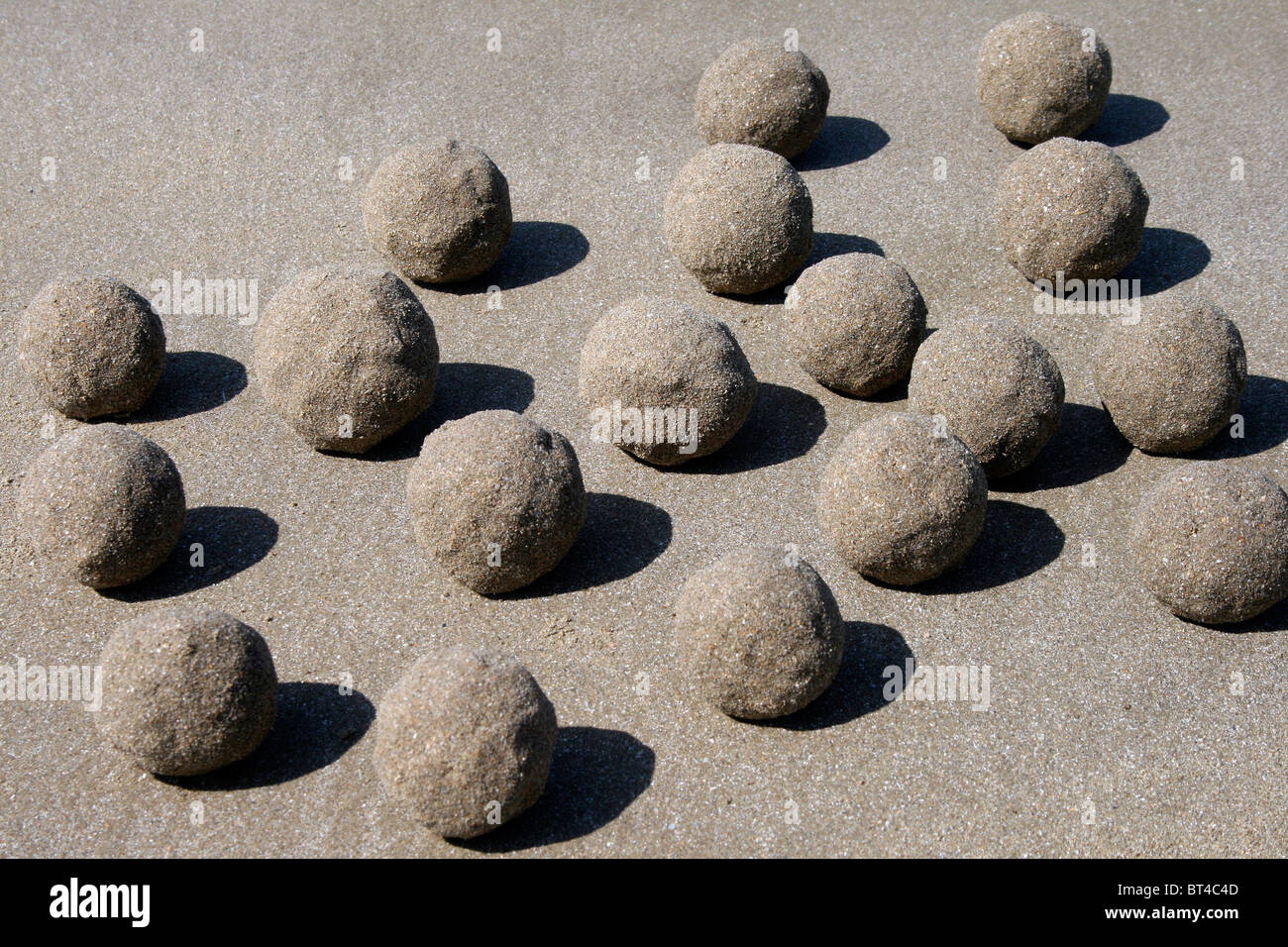 Balls of sand Stock Photo - Alamy