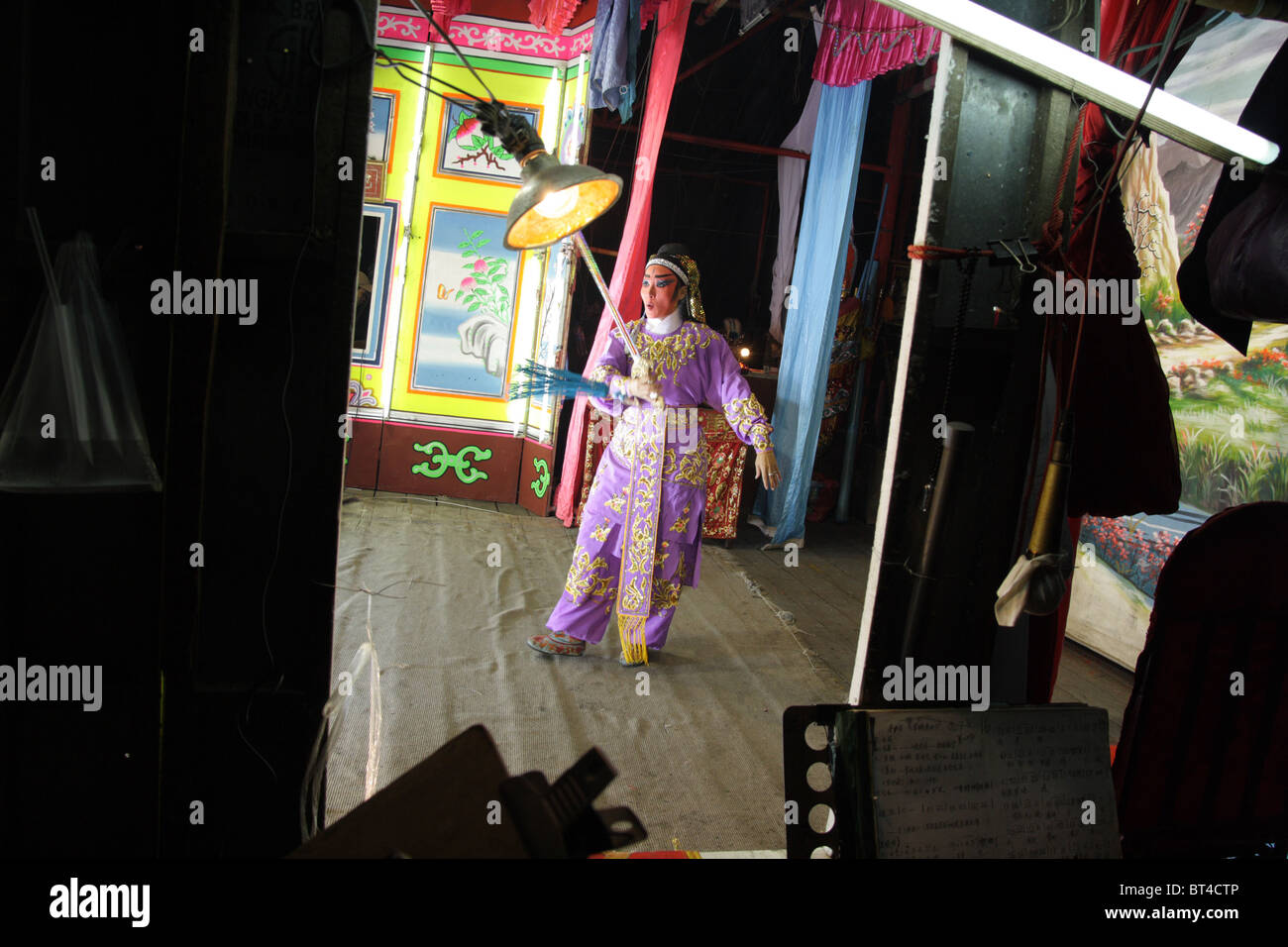 Chinese opera performers , Back stage theatre Stock Photo - Alamy