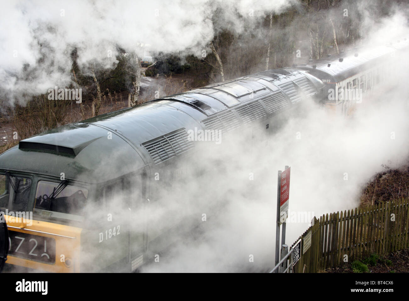 Cheddleton light railway steam engine 5197 Stock Photo - Alamy