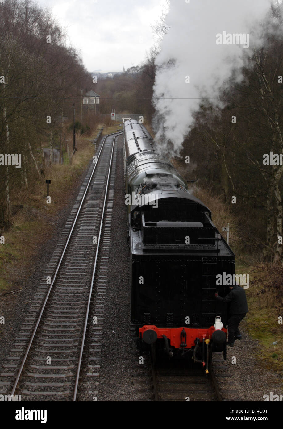 Cheddleton light railway steam engine 5197 Stock Photo - Alamy