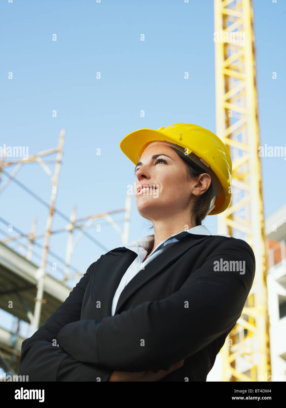female engineer in construction site Stock Photo - Alamy