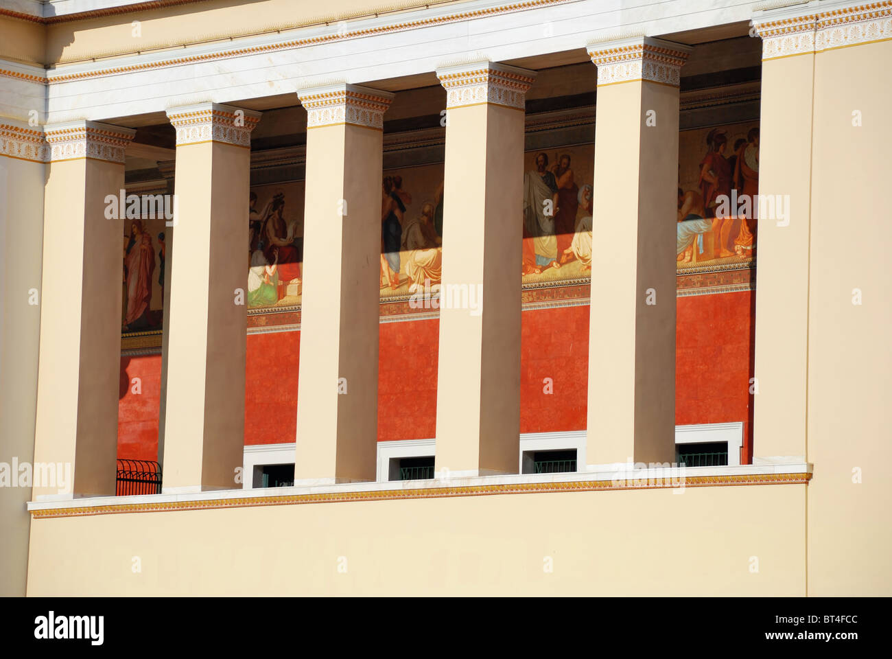 University of Athens - Detail of The Main Building (Athens, Greece ...
