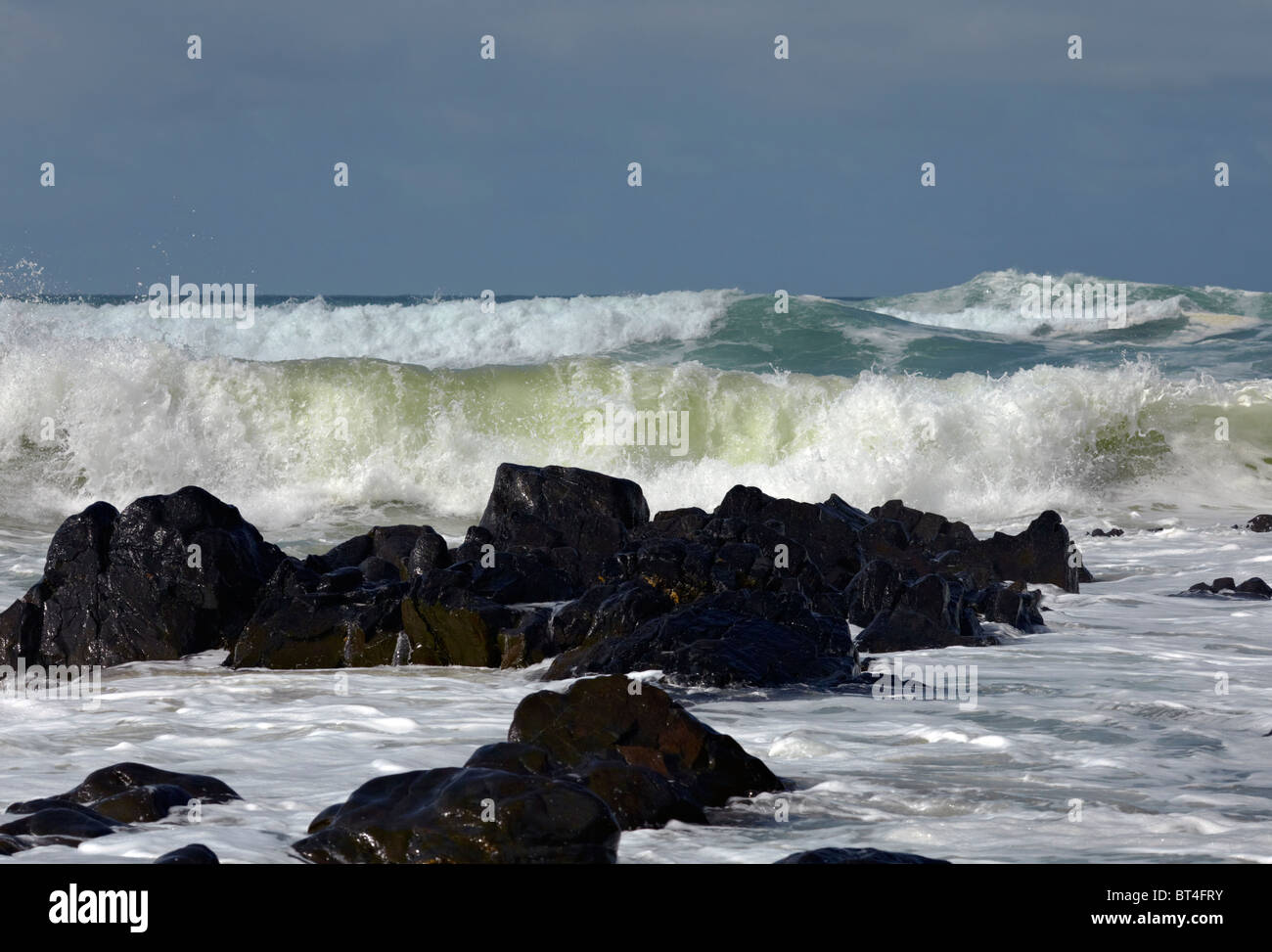 Atlantic from "Welcombe Mouth" on the North Devon Coast. Seascape ...