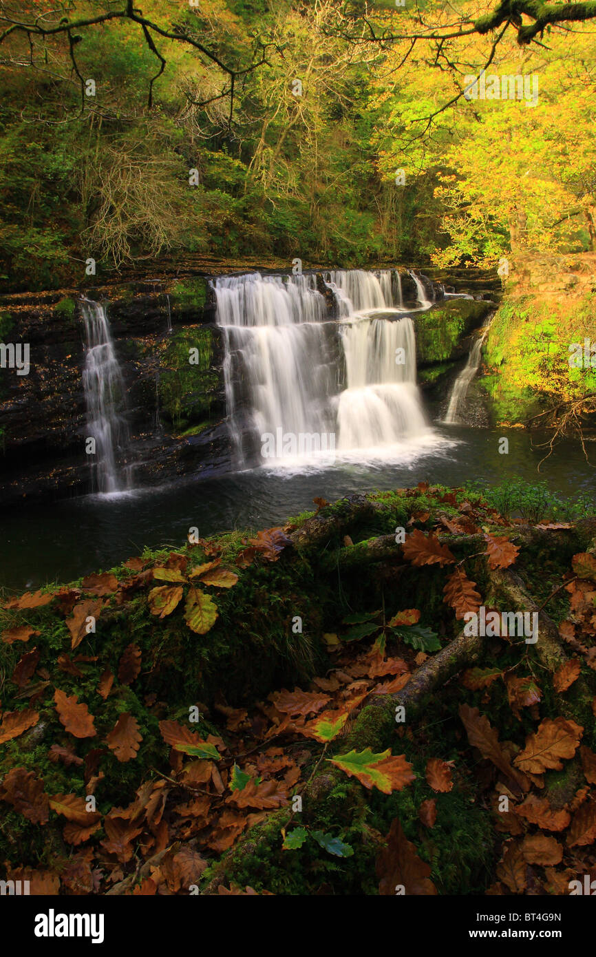 Sgwd yr Pannwr Waterfall; Wales Stock Photo - Alamy