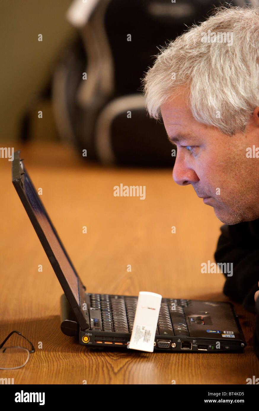 Vortex 2 Steering Committee scientist Josh Wurman looks over weather ...