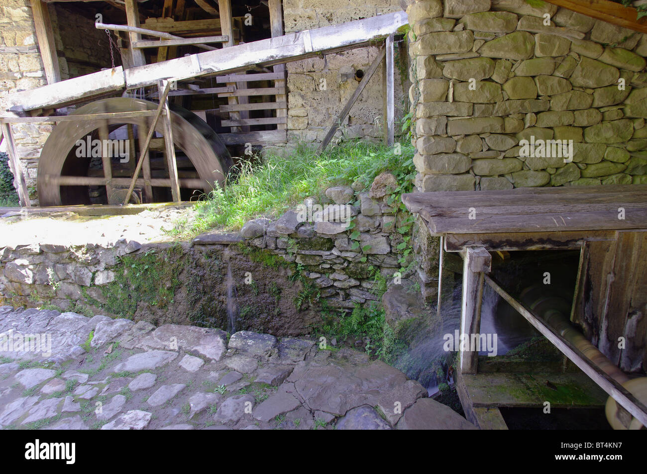 fulling-mill driven by water Stock Photo - Alamy