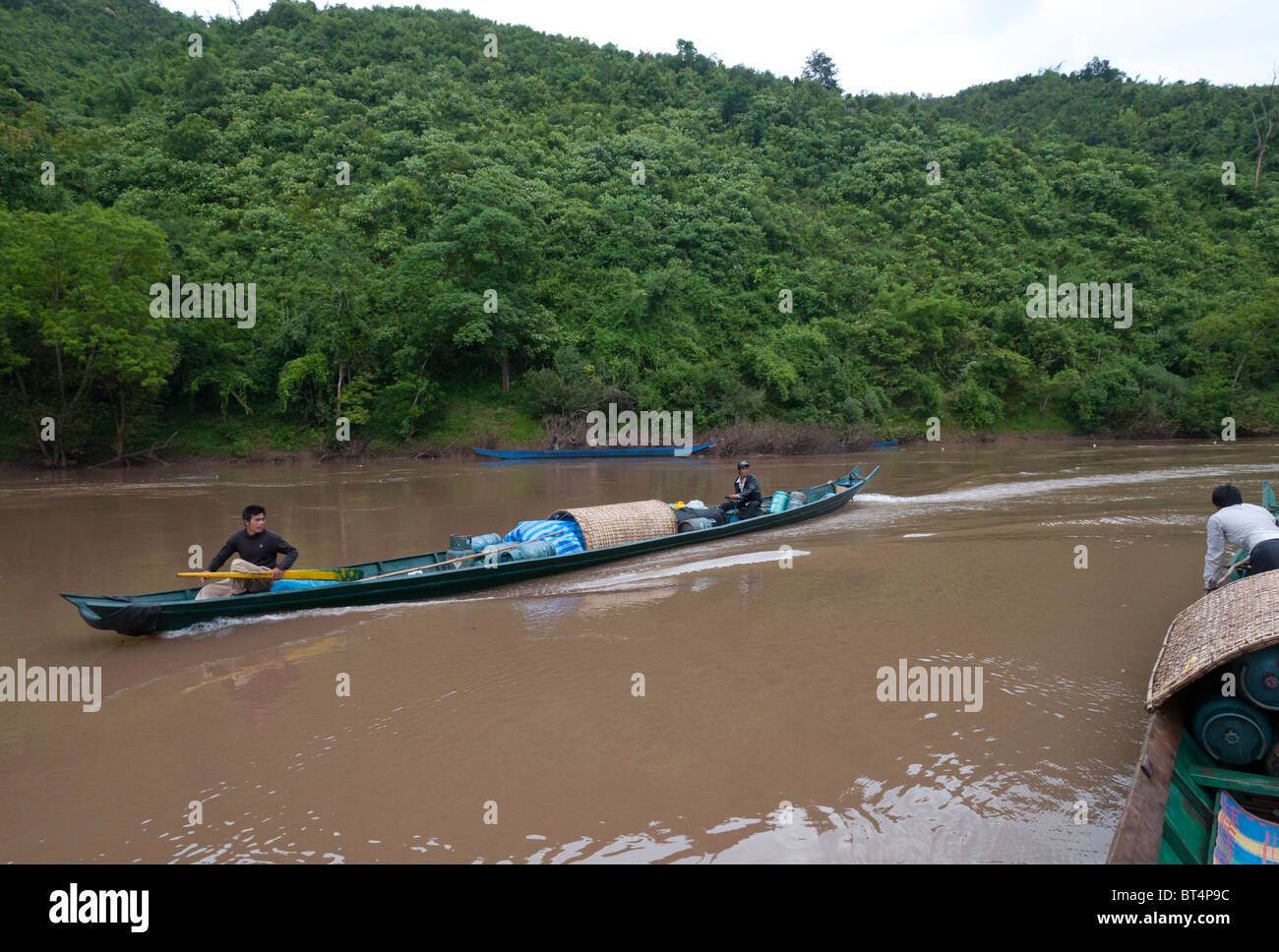 Tail Boat Trip along the Nam Tha River from to Paksa to Na Lae ...