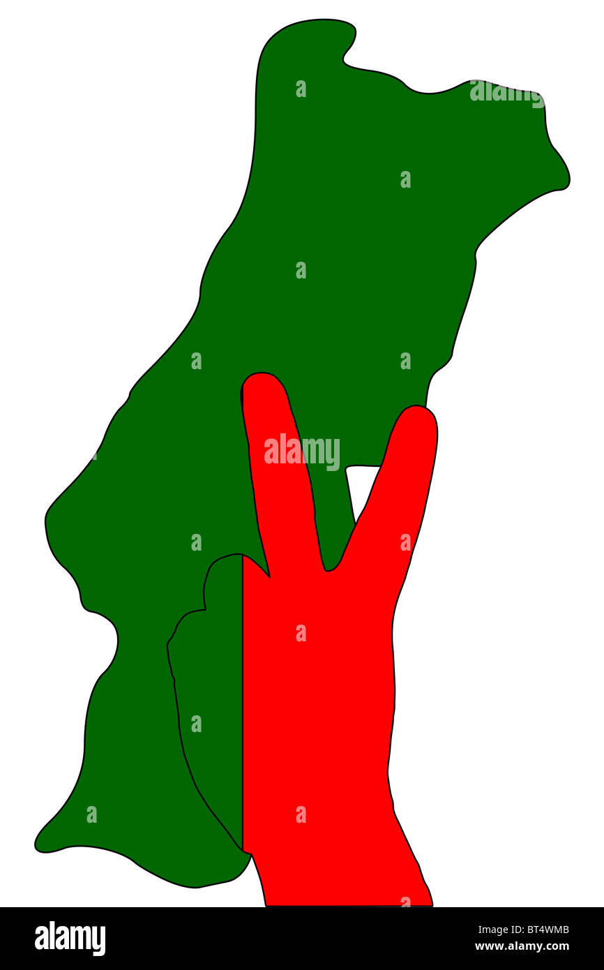 Portugal hand signal Stock Photo - Alamy