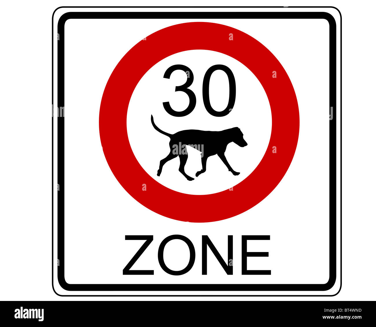 Traffic sign for dogs Stock Photo - Alamy