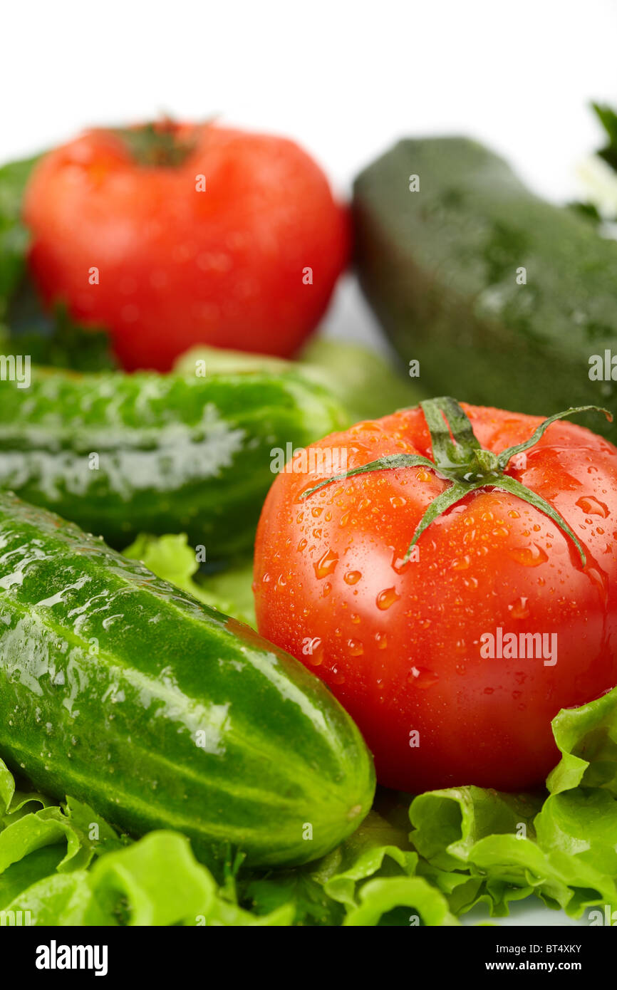 Cucumber and lettuce hi-res stock photography and images - Alamy