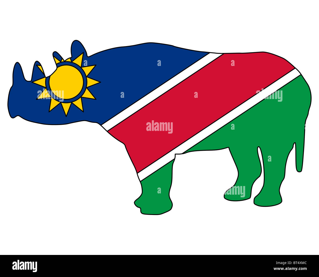Namibia black rhino Stock Photo - Alamy