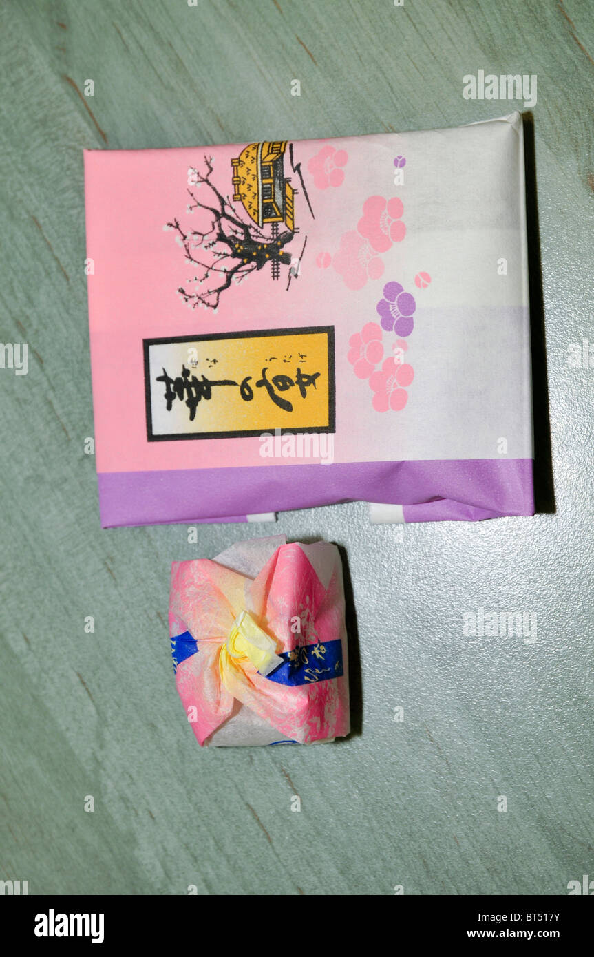 Assortment of Japanese Rice Sweets Stock Photo - Alamy