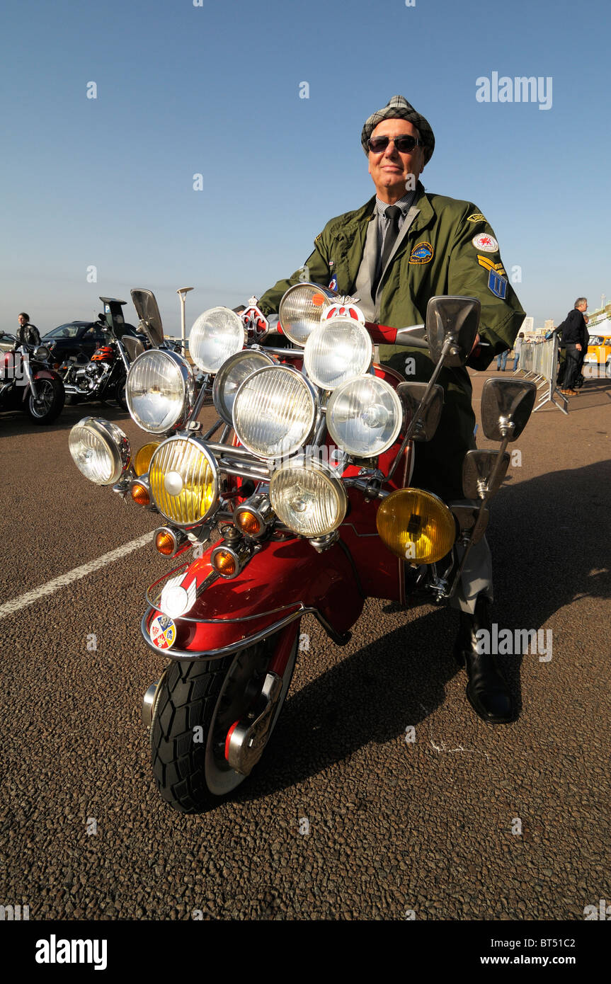 Vespa mods rider hi-res stock photography and images - Alamy